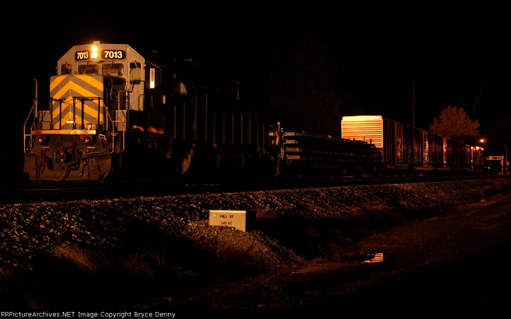KCS 7013, switching at night,